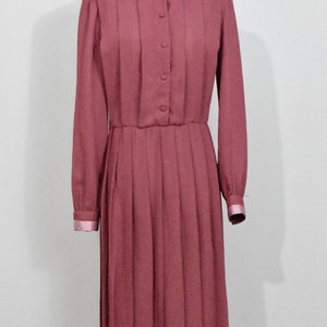 Zizi by Barbara Chodos Mauve 70s/80s Dress - Etsy