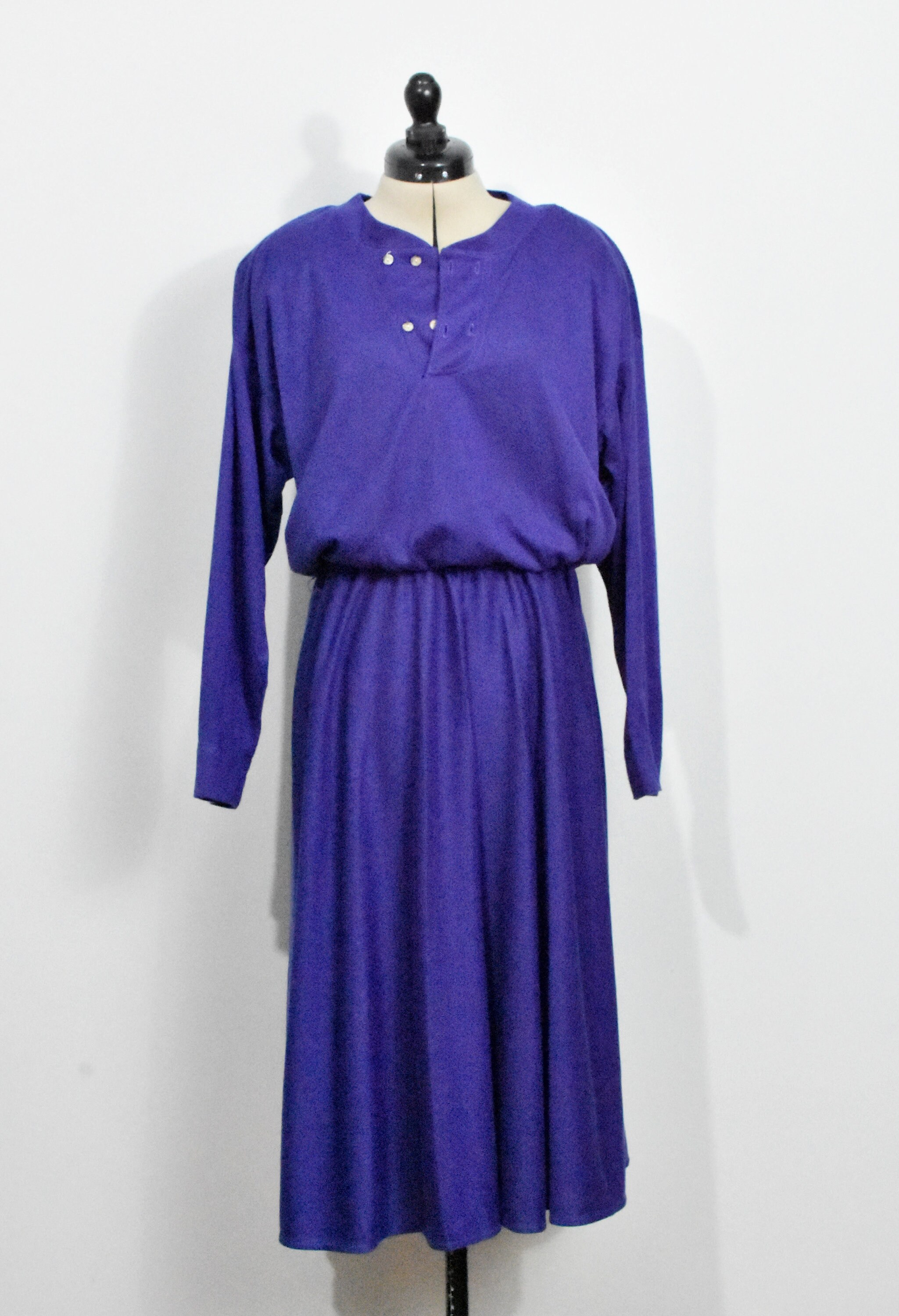 Positive Attitude Purple 80s Dress - Etsy
