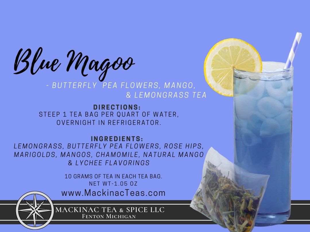 BLUE MAGOO | Iced Teazers | 3- Cold Brew Quart Sized Tea Bags - Etsy