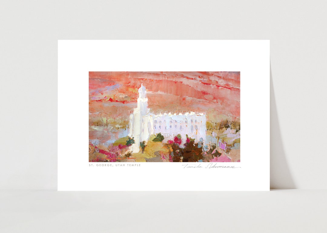 St George, Utah LDS Temple Print - Etsy