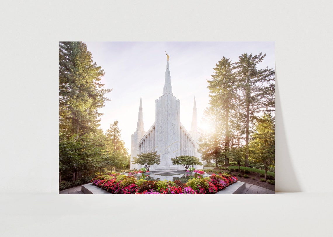 Portland LDS Temple Print - Etsy