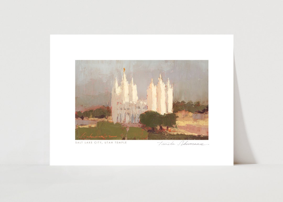 Salt Lake City, Utah LDS Temple Print - Etsy