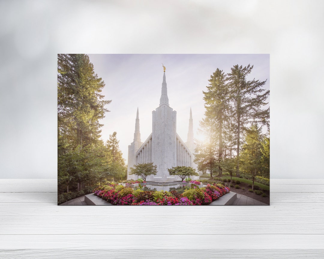 Portland LDS Temple Print - Etsy