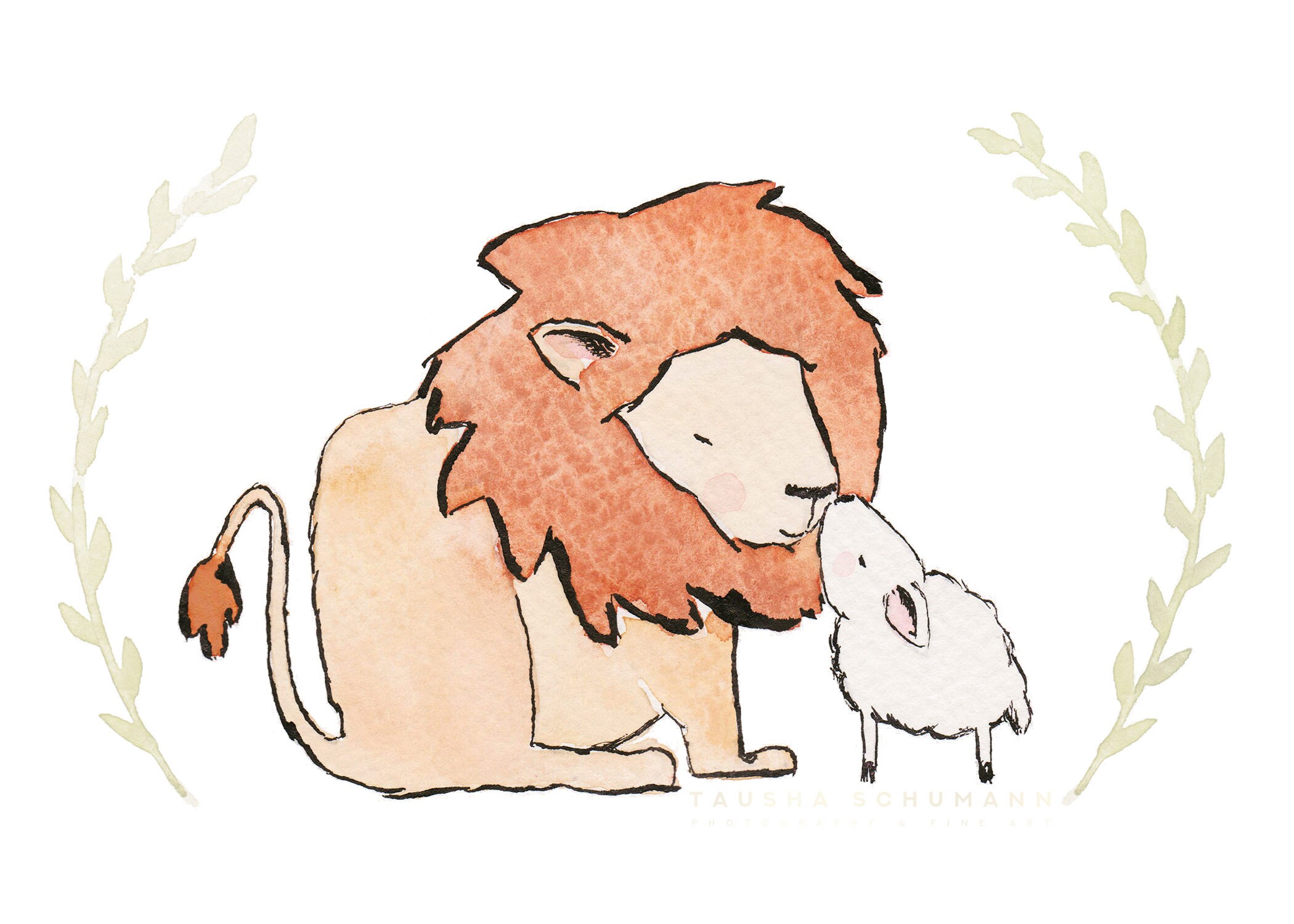 Lion And Lamb Clip Art