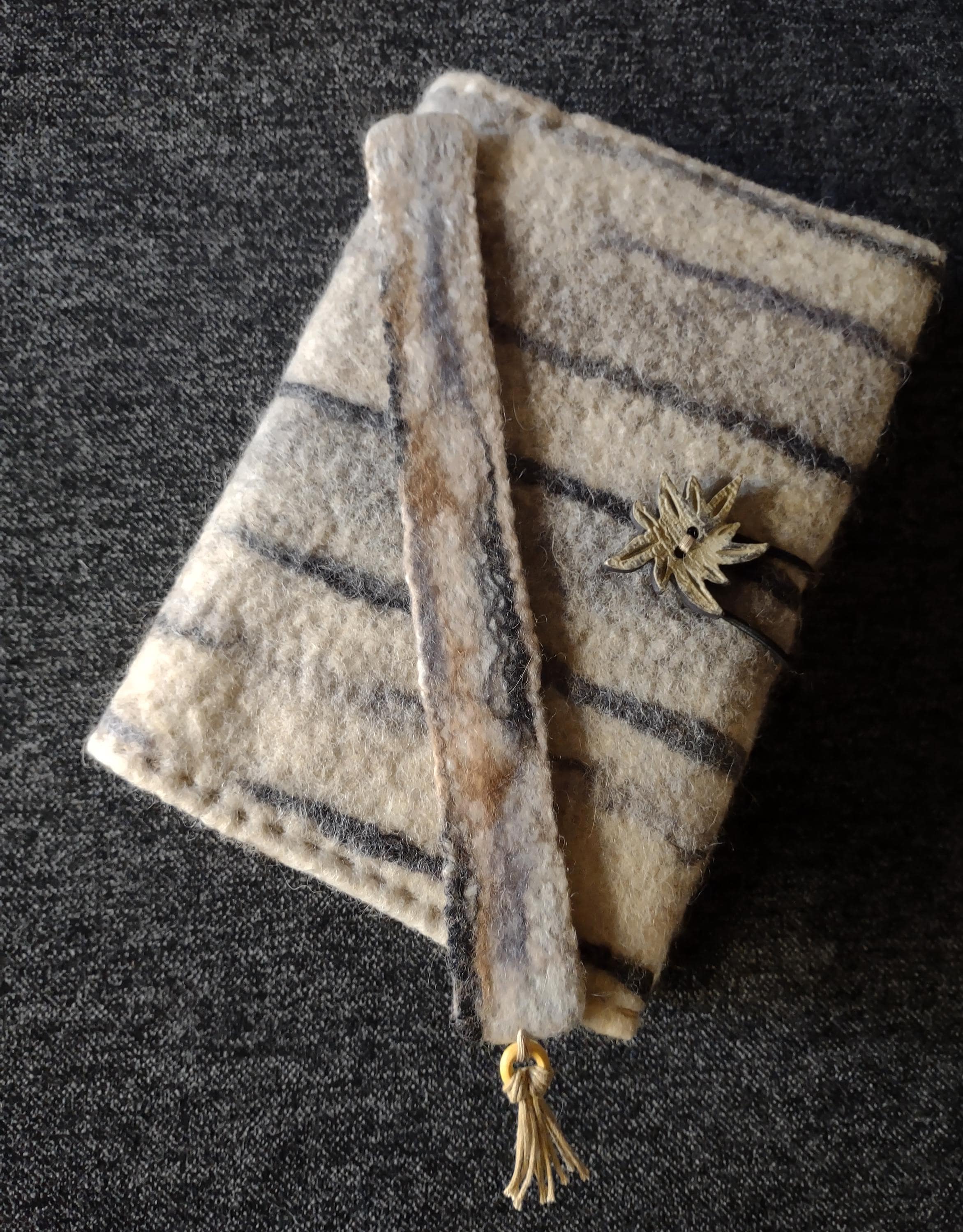 Felt Book Cover, Felted Cover for a Notebook, Sketchbook Cover ...