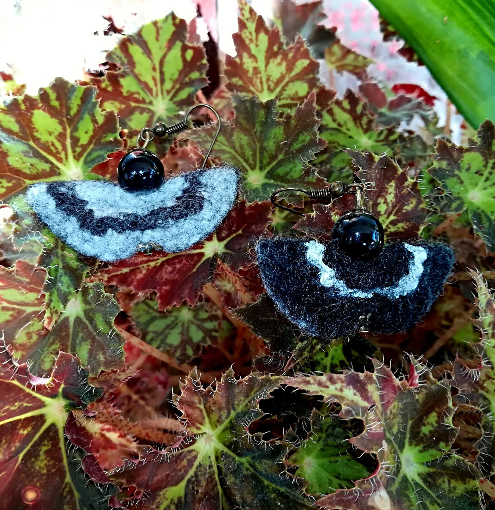 Felted Merino Earrings, Handmade Felted Earrings, Beautiful Woolen ...