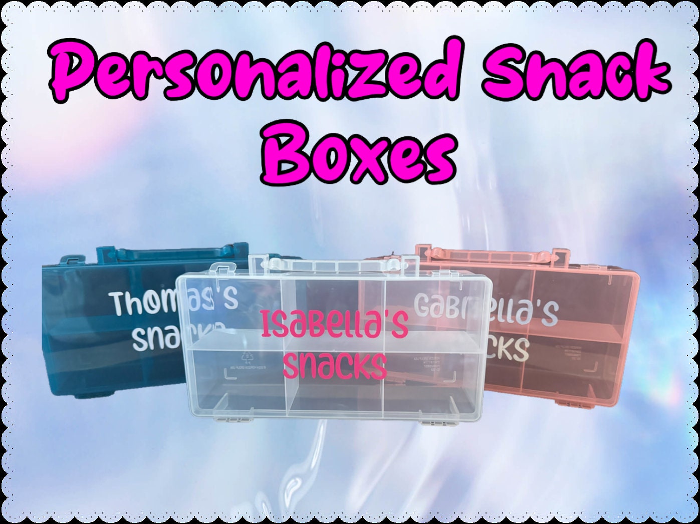 Snackle Boxes - Personalized - Etsy