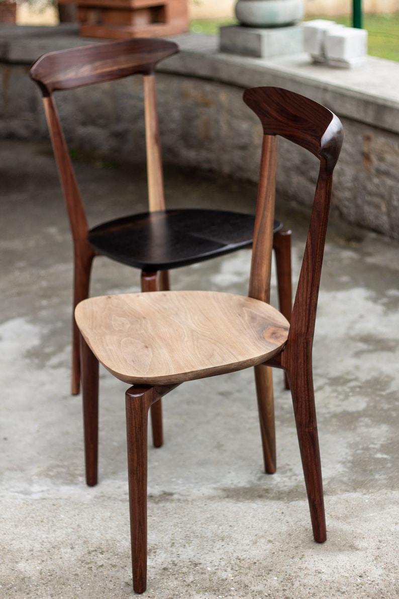 Elegant Japanese Style Chair With Back - Etsy