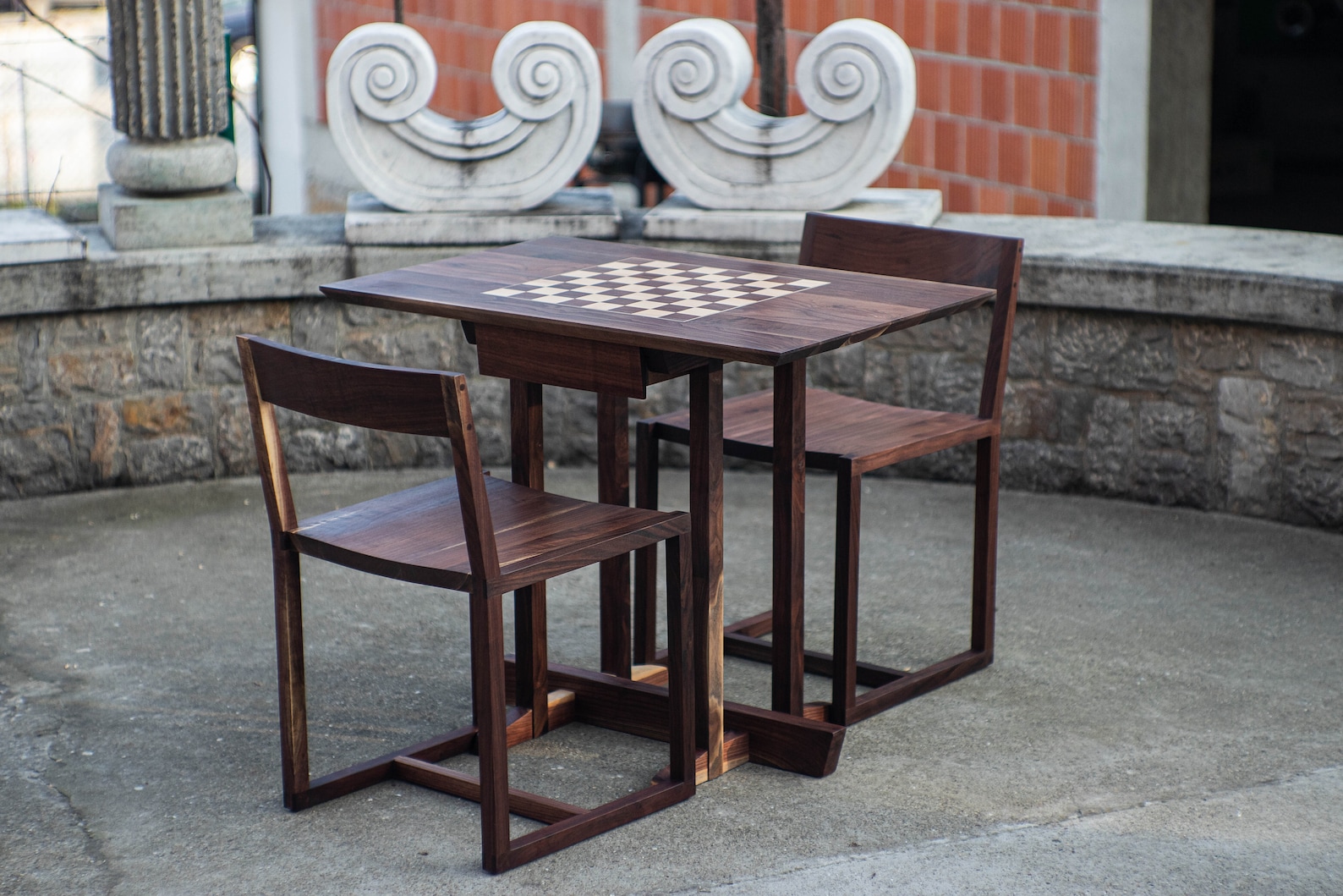 Chess Table With Drawer | Etsy