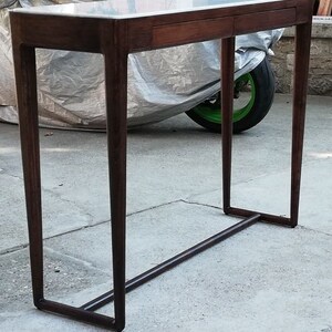 Console Table With Italian Marble Top and Two Drawers - Etsy