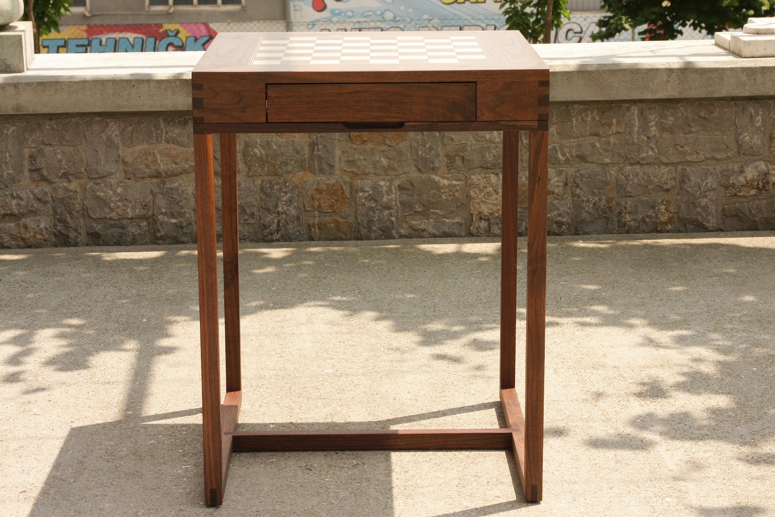 Chess Table With Drawer 2 - Etsy