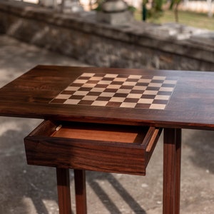 Chess Table With Drawer - Etsy