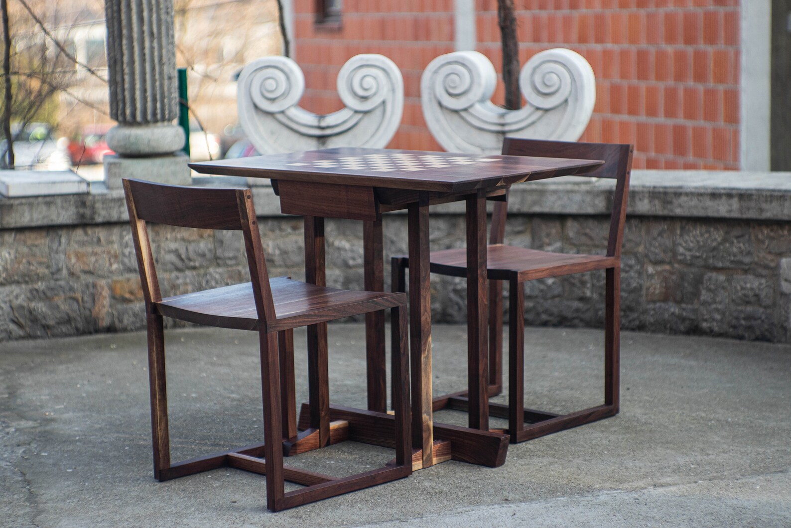 Chess Table With Drawer - Etsy