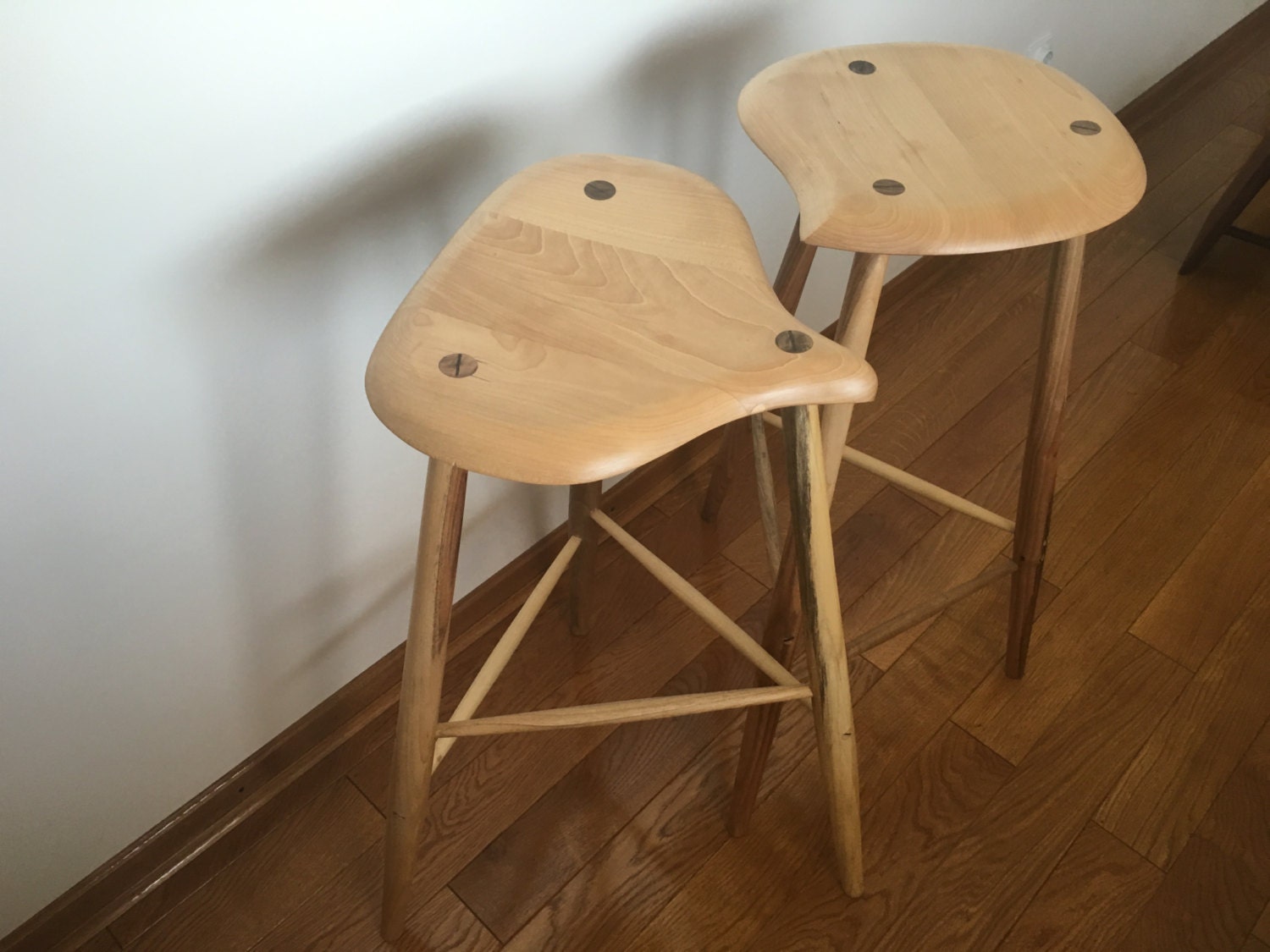 Maple Bar Stools Inspired by Esherick - Etsy