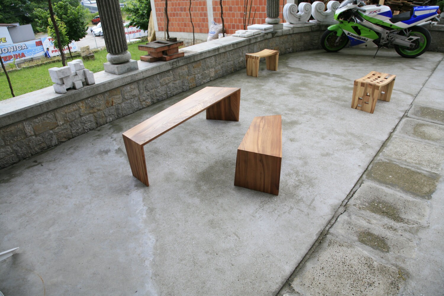Asymmetrical Bench - Bigger Version - Etsy
