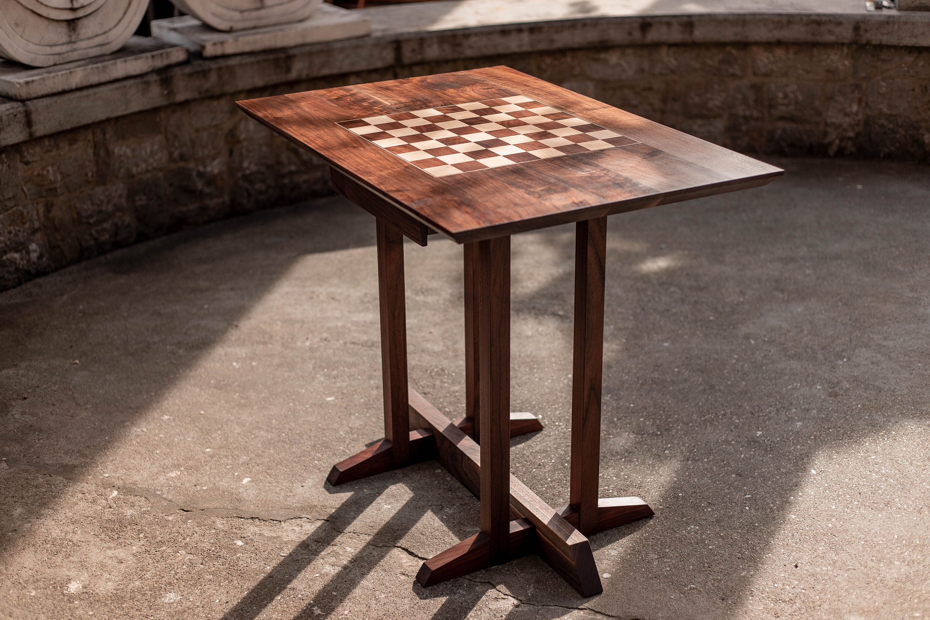 Chess Table With Drawer | Etsy