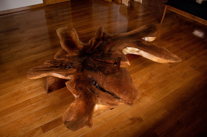 Robust Natural Wood Coffee Table - Etsy