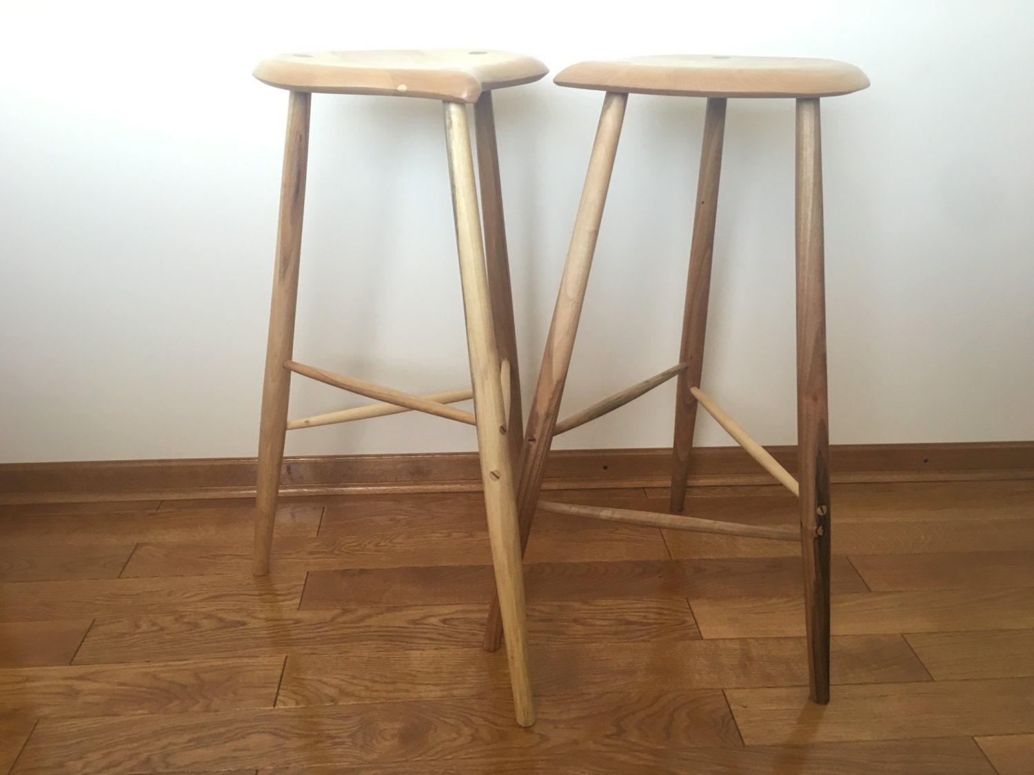 Maple Bar Stools Inspired by Esherick - Etsy