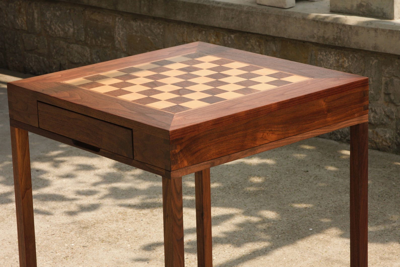 Chess Table With Drawer 2 - Etsy