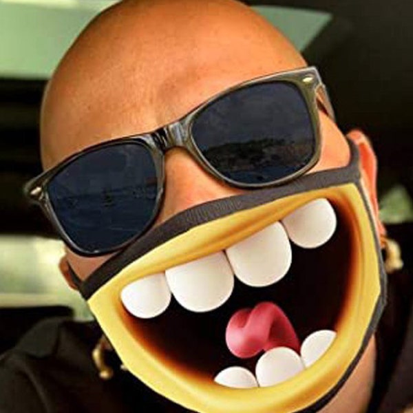 Laughing Face Mask - Etsy
