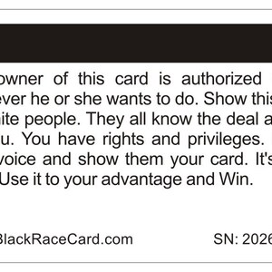 The Official White Privilege Card 4 Pack Funny novelty Card FREE ...