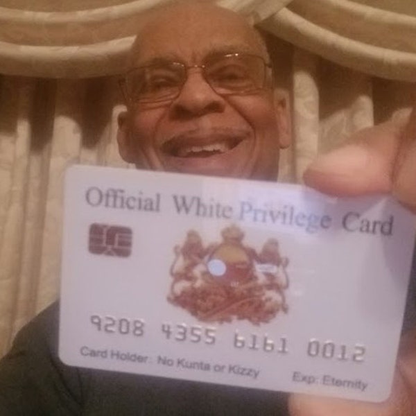 White Privilege Card - Etsy