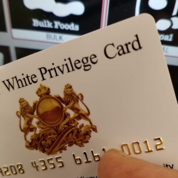 White Privilege Card - Etsy