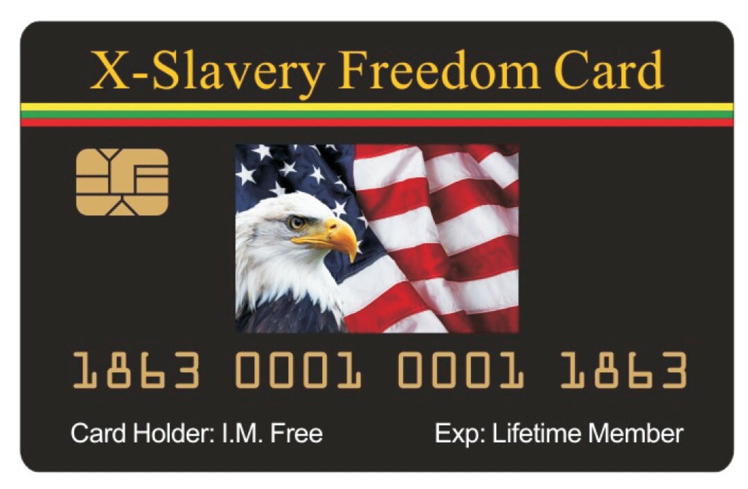 X-slavery Freedom Card Official 4 Pack novelty Card FREE SHIPPING. - Etsy