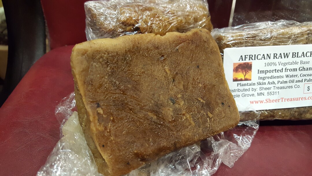 African Raw Black Soap 1/2 Lb. free Shipping - Etsy
