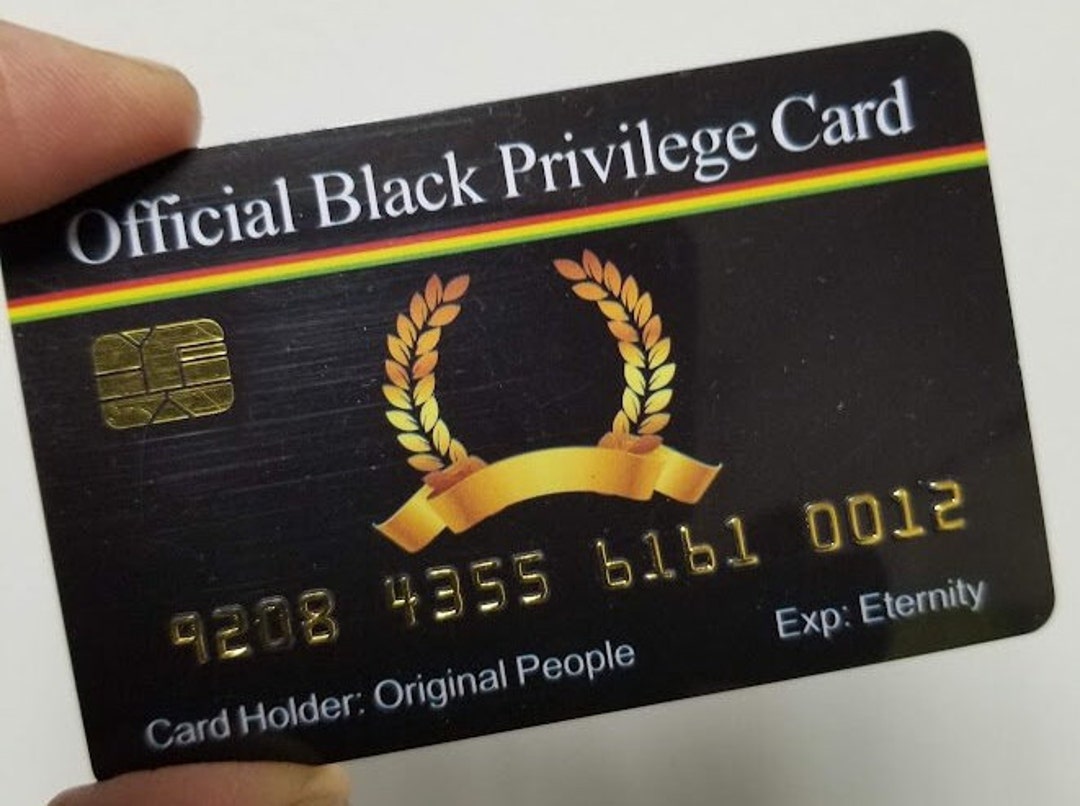 Funny: Black Privilege Card™ Official 4 Pack novelty Card FREE SHIPPING. - Etsy