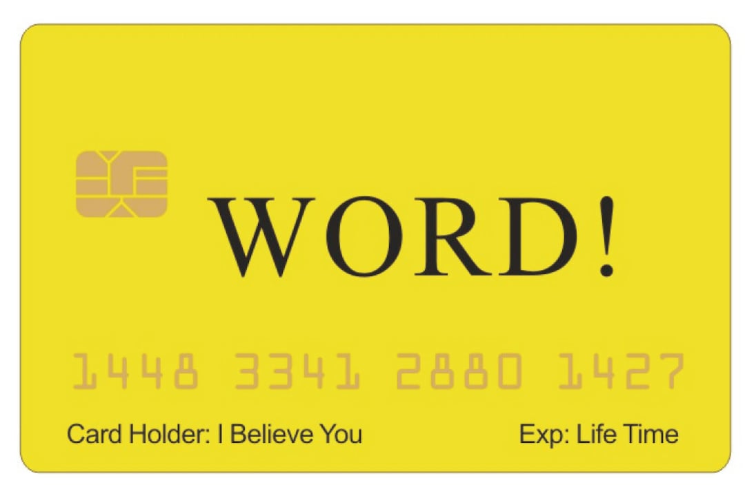 WORD Card™ Official 4 Pack Funny novelty Card FREE SHIPPING. - Etsy