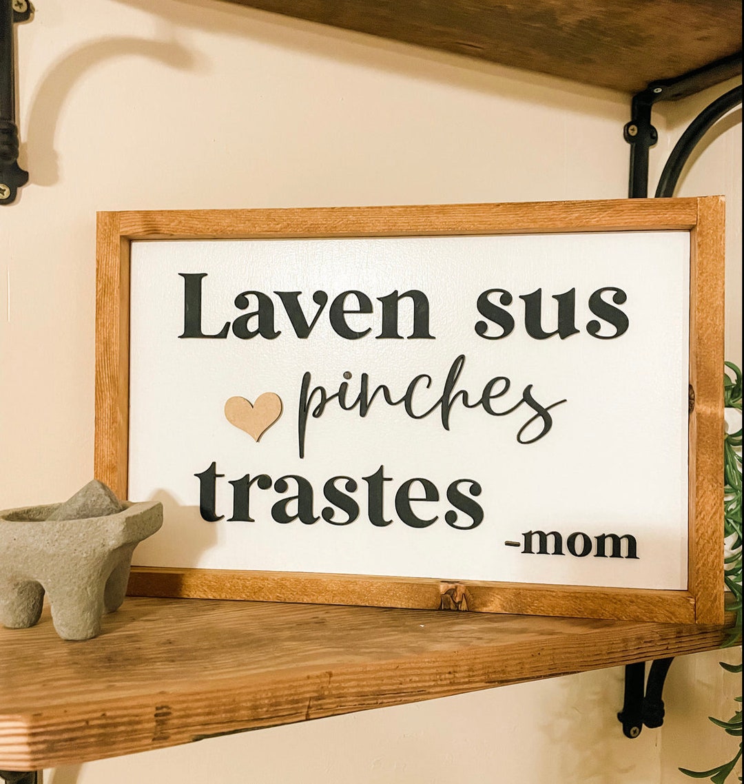 Laven Sus Pinches Trastes - Etsy