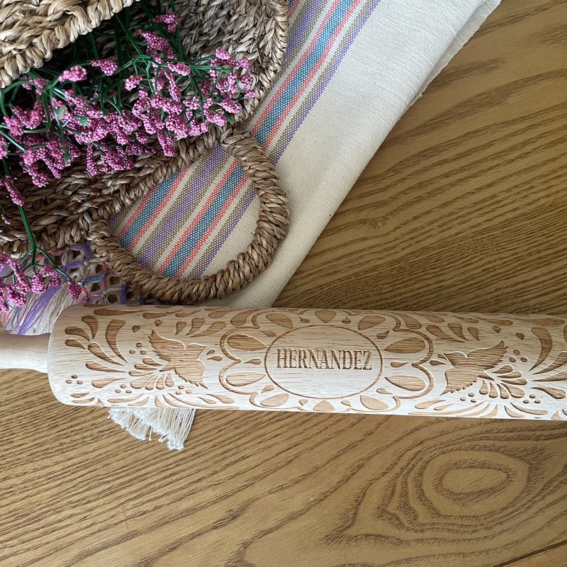 Embossed Rolling Pin - Etsy