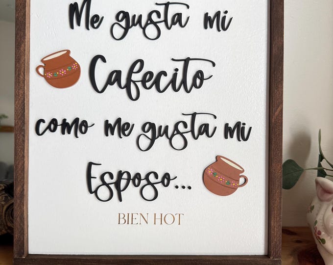 Me Gusta Mi Cafecito Como Me Gusta Mi Esposo... Bien Hot - Etsy
