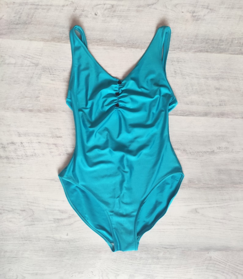 Turquoise Swimsuit Vintage Swimsuit Bathing Suit One Piece | Etsy