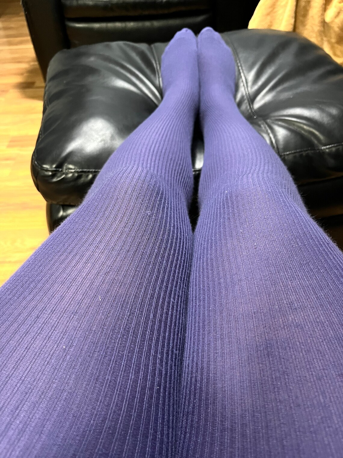 Adult Rib Knit Tights Purple Wooly - Etsy