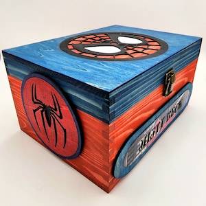 Large Spidey Box Spiderman Inspired Gift Box Letter Box Medium - Etsy