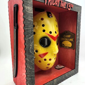 Full Size Hockey Mask Shadow Box Jason Friday the 13th - Etsy
