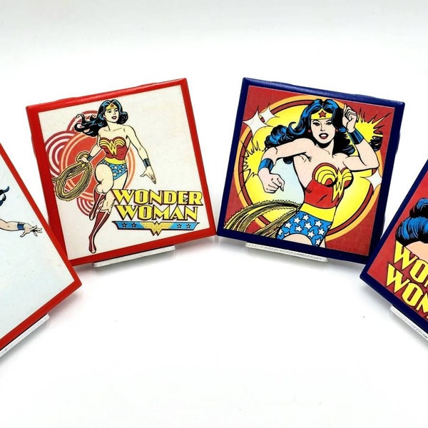 Superhero Coasters - Etsy