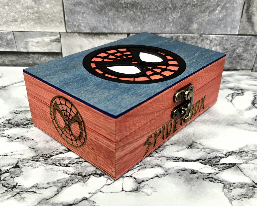 Spidey Box Personalization Available Spiderman Inspired - Etsy