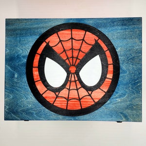 Large Spiderman Inspired Gift Box Letter Box LARGE Spidey Box. Store ...