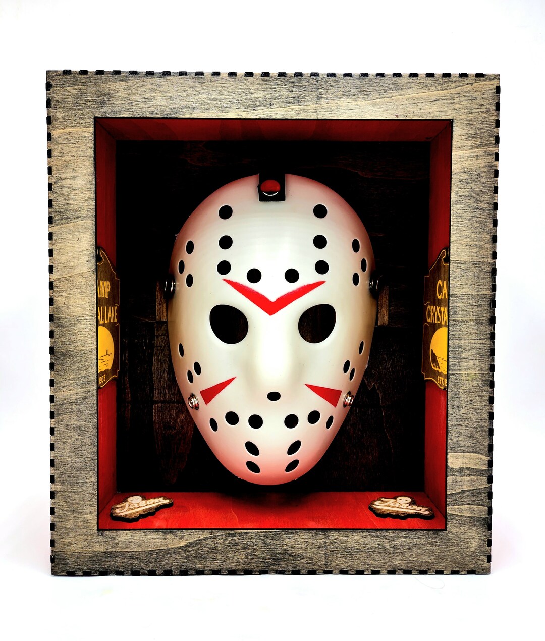 Full Size Hockey Mask Shadow Box Jason Friday the 13th - Etsy