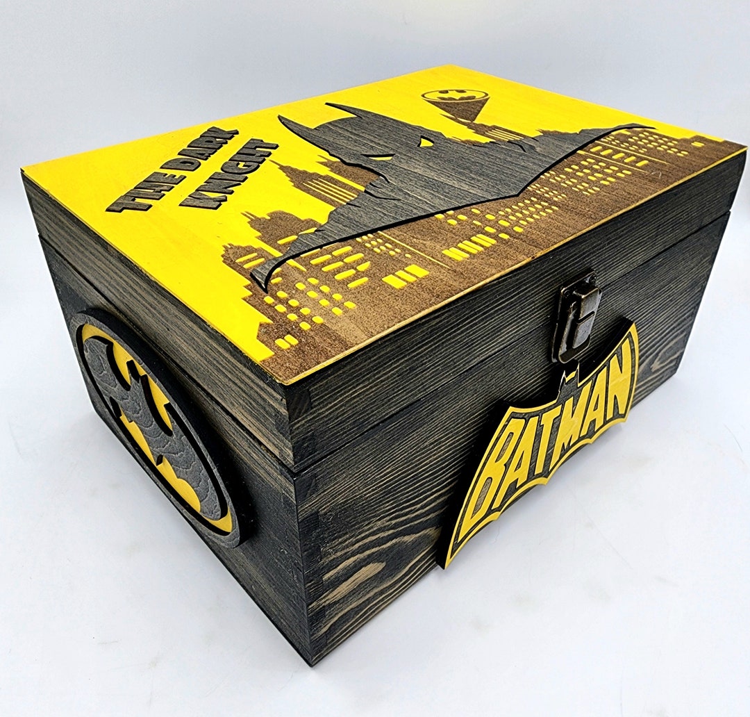 Large Bat Man Inspired Box Gift Box Letter Box LARGE - Etsy