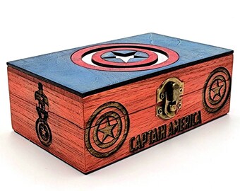 Captain America Gift Box - Etsy