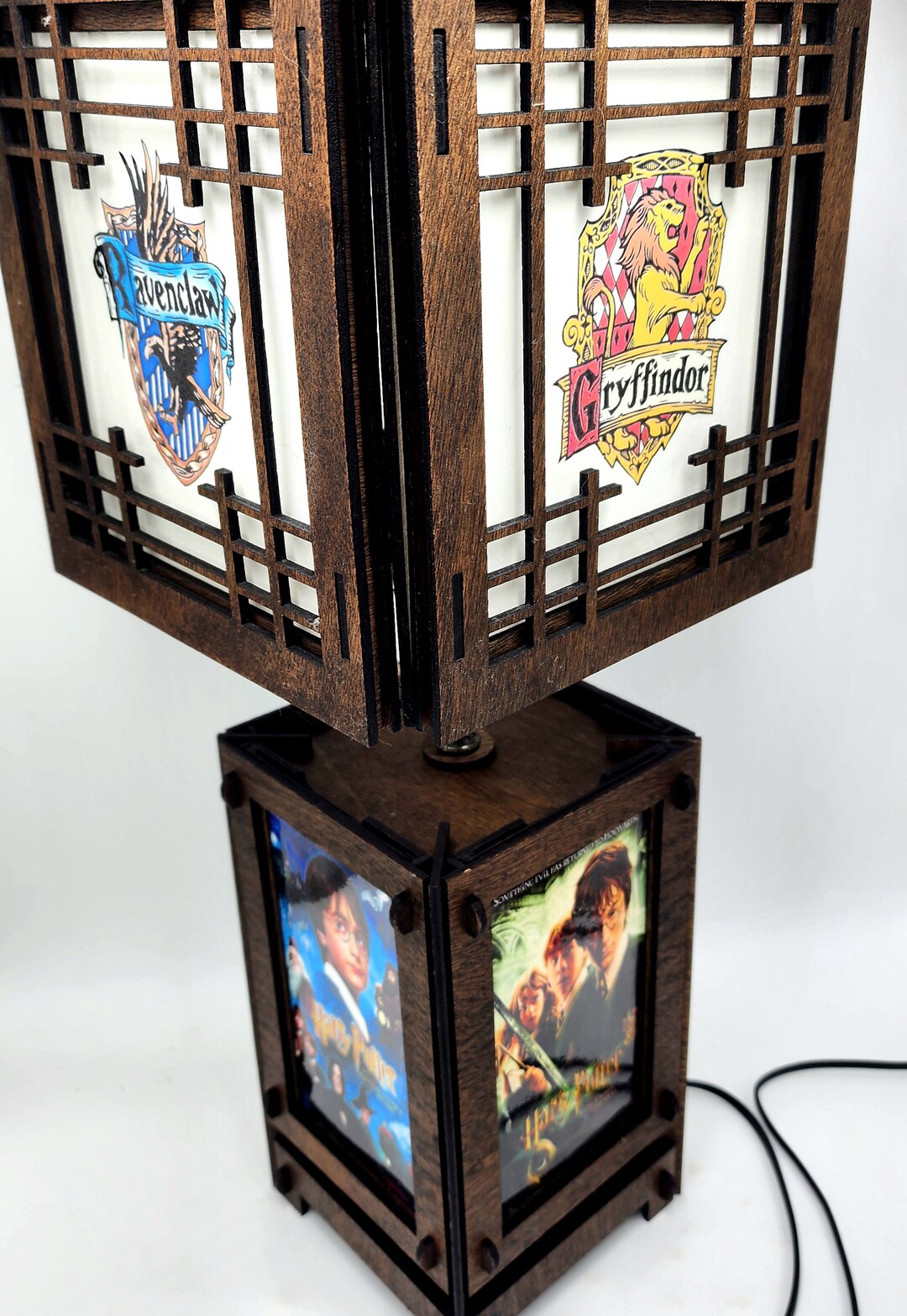 Harry Potter Inspired Double Light Lamp Customizable as Many Panels as ...
