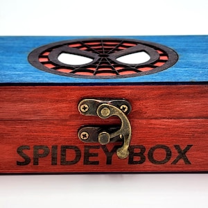 Spidey Box Personalization Available Spiderman Inspired - Etsy