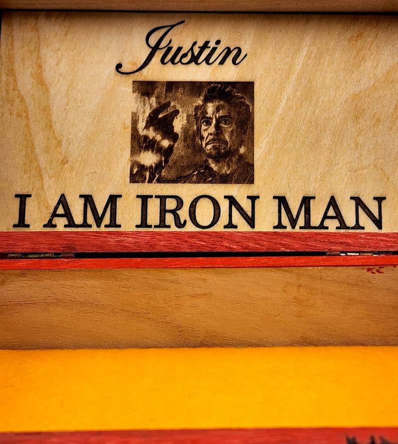 IRON Man Inspired Gift Box Personalization Available - Etsy