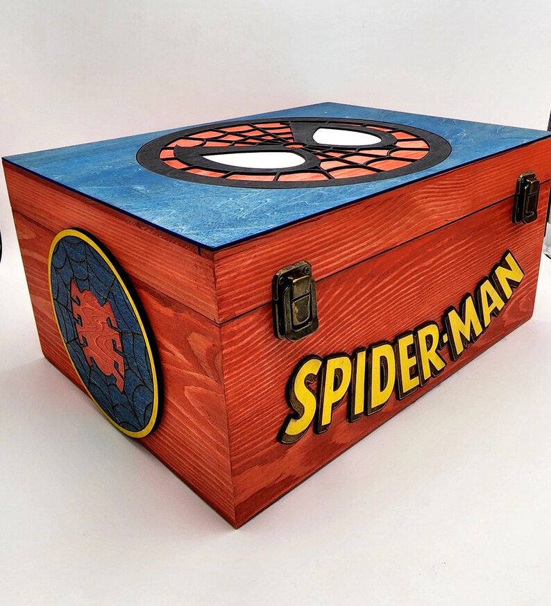 Large Spiderman Inspired Gift Box Letter Box LARGE Spidey Box. - Etsy