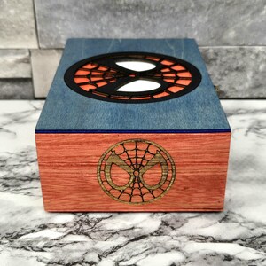 Spidey Box Personalization Available Spiderman Inspired - Etsy