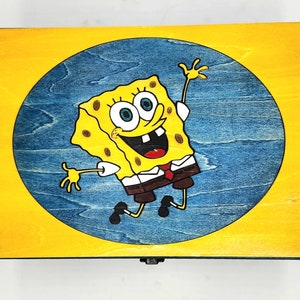 MEDIUM Spongebob Squarepants Inspired Gift Box With Personalization ...